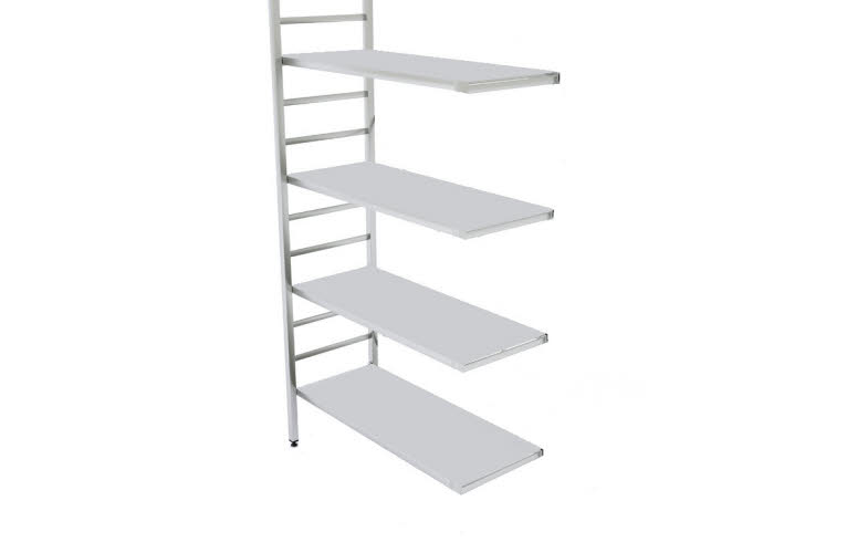 Regalsystem Aluminium Anbauregal