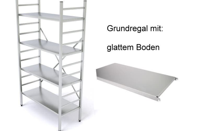 Regalsystem Aluminium Grundregal